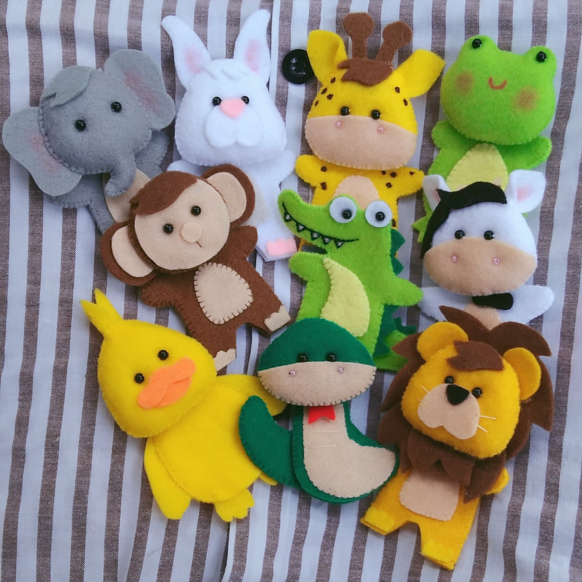 Baby Gift Jungle Finger Puppets Set, Safari Animals Finger Puppet ...