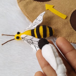 Bee Felt Board, Life Cycle Flannel Set, Life Cycle of a Bee With ...