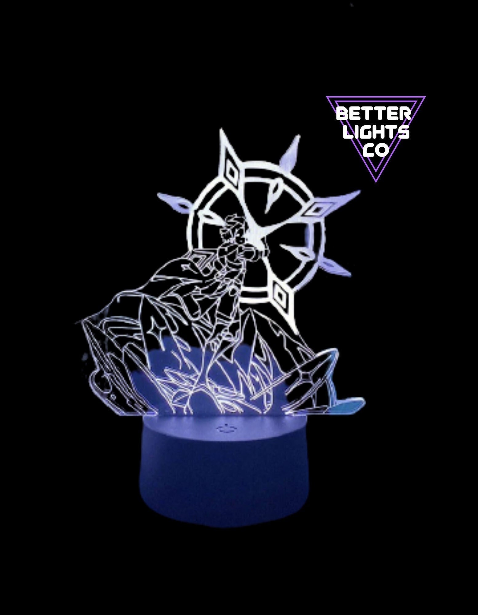 Genshin Impact Gift Yunjin LED Lamp Zhongli Shenhe Genshin Impact 3D ...