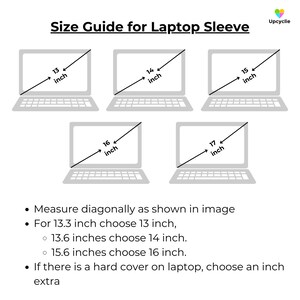 Eco-friendly Laptop Sleeve-functional, Stylish, Size Customisable- 13 ...