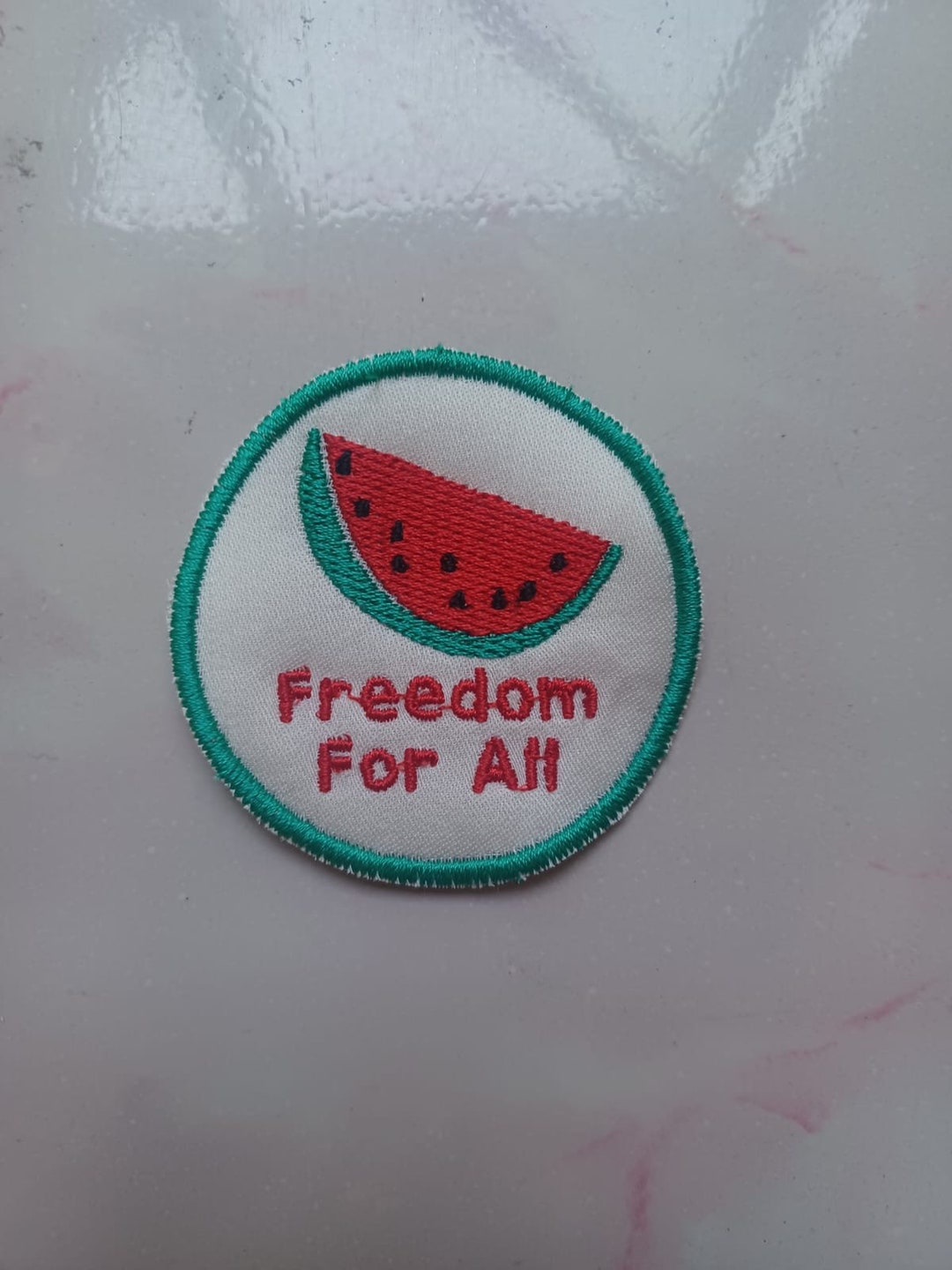 Handmade Watermelon Pin: Freedom for All Badge - Etsy