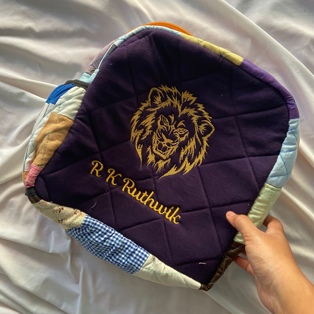 Embroidered Lion Kids Backpack: Personalized Toddler Gift - Etsy