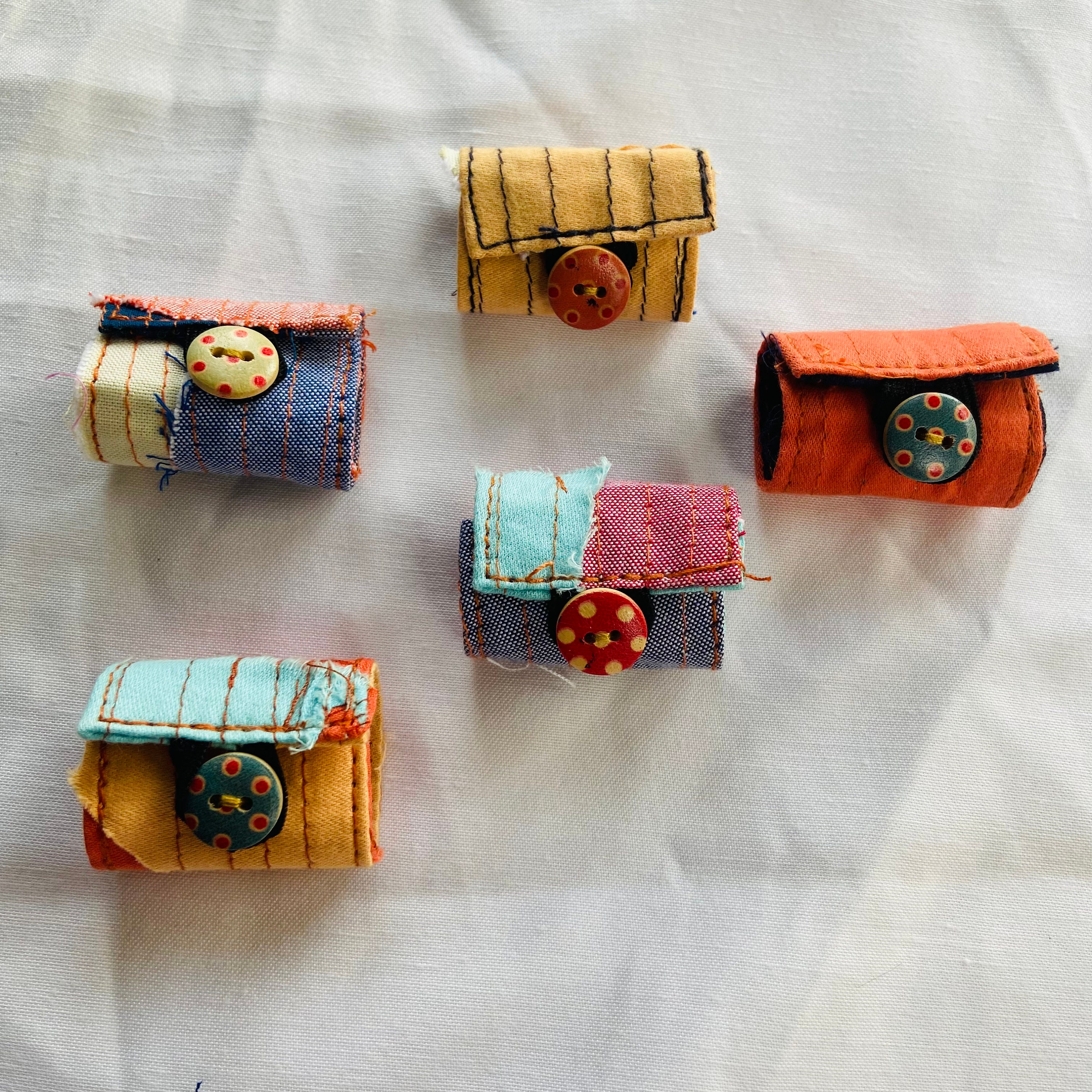 Fabric Cord Tie Cable Organizer Pack of 3, 5, 10- Handmade Cord Keepers ...