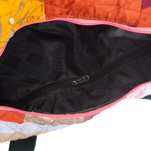 Boho Chic Quilted Duffel Bag - Artisan Patchwork Travel Carryall ...