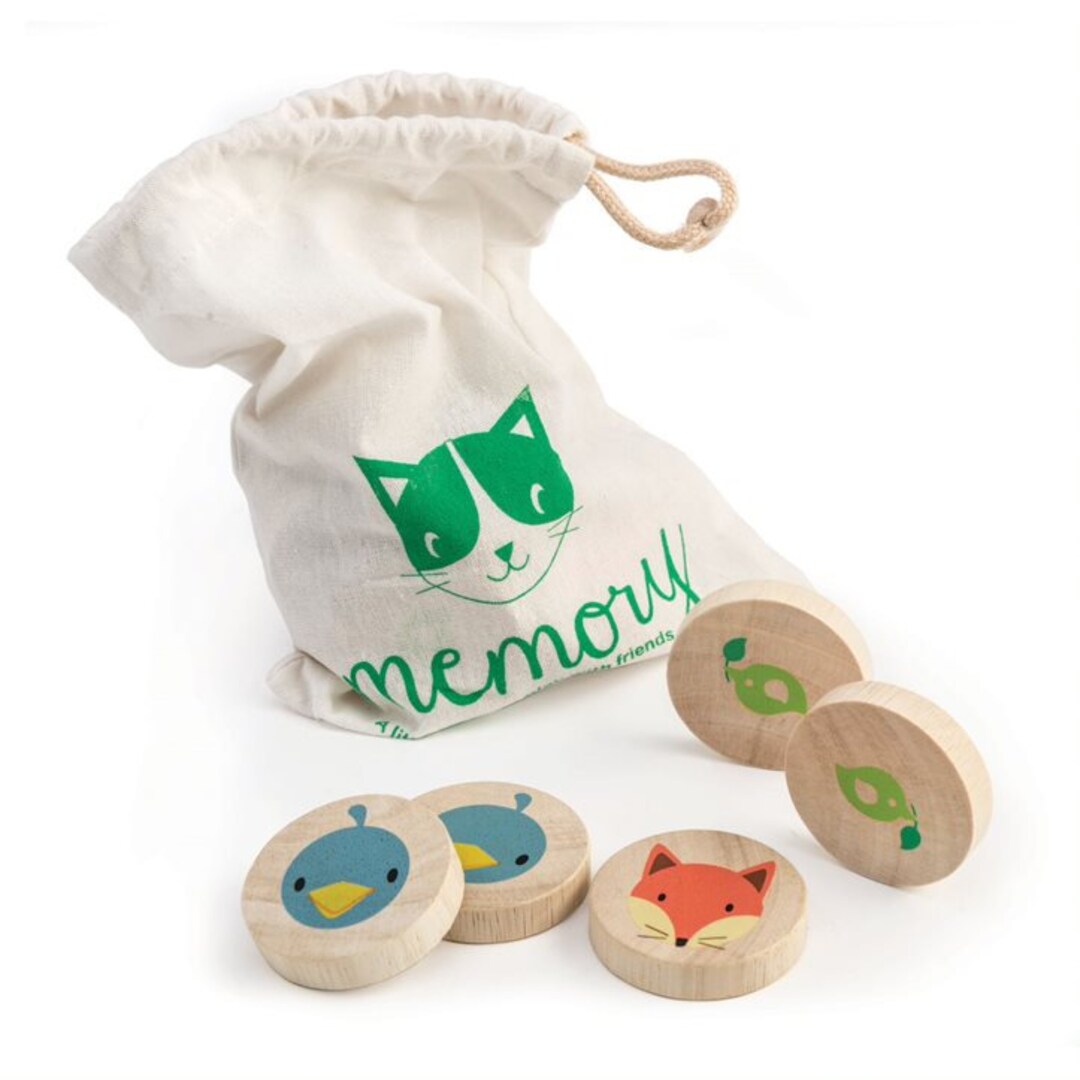 Wooden Memory Game Animal Matching Game Tender Leaf Toys - Etsy