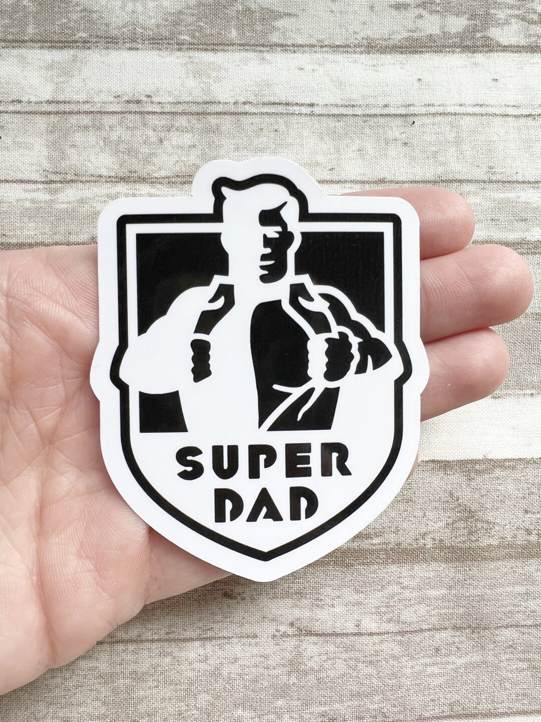 Super Dad Sticker - Etsy