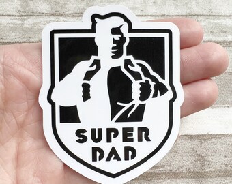 Super Dad Sticker - Etsy