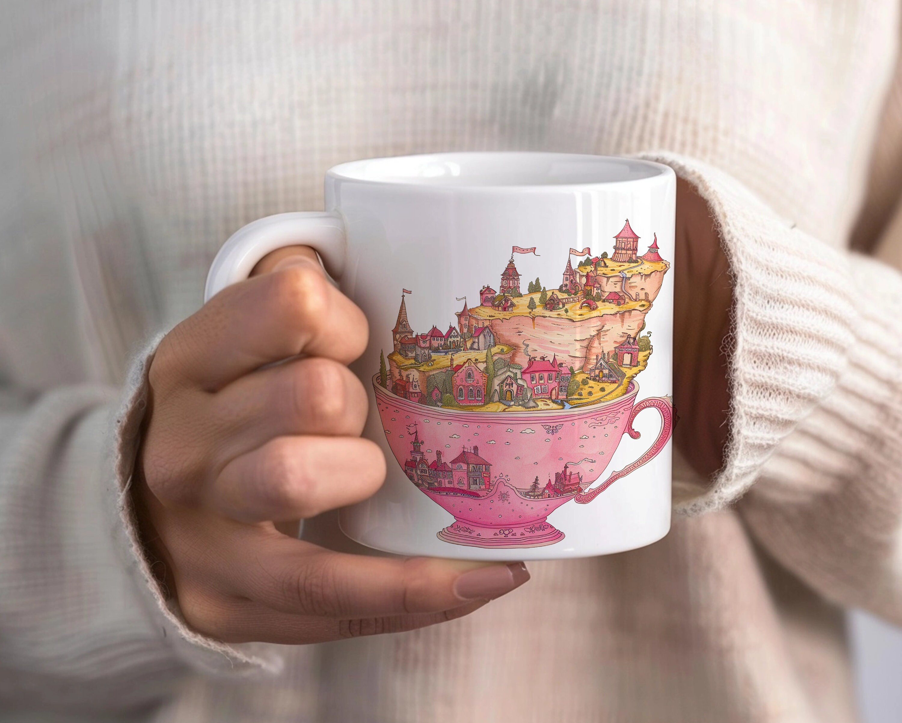 20+ PNG Enchanted Fairy Teacup Clipart, Tea Time Decor, Tea Party ...