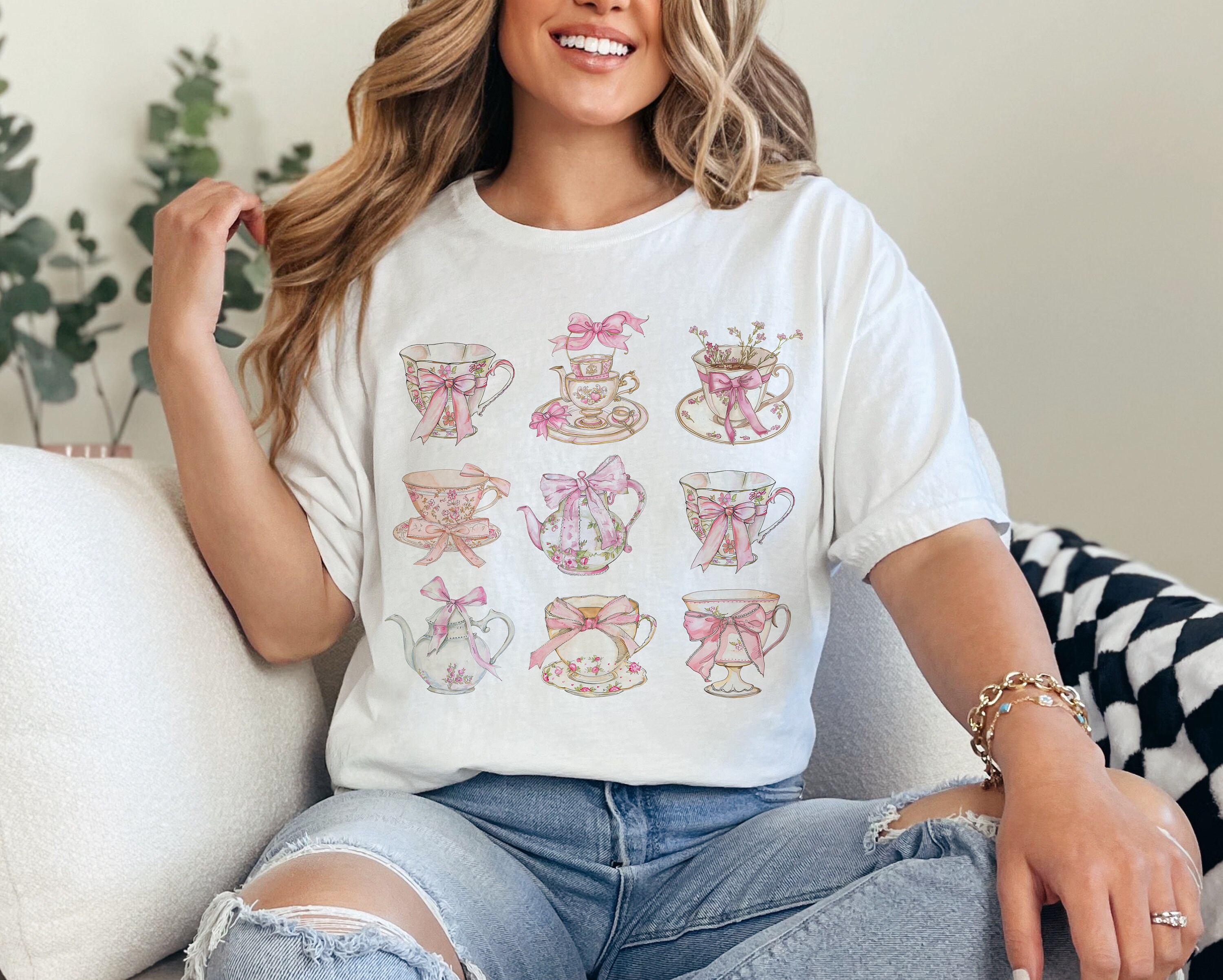 20 PNG Teacup With Pink Bow Clipart, Girly Coquette Aesthetic Tea Time ...
