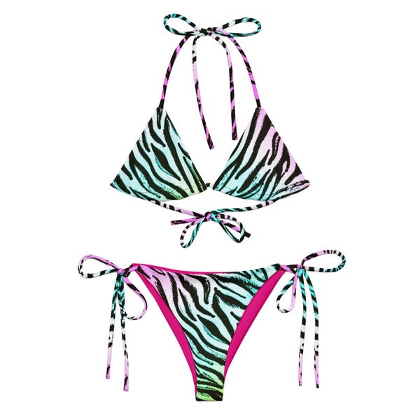 Zebra Print Swimsuit Women - Etsy