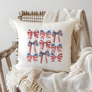 Patriotic Coquette Bow PNG: American Bow for 4th of July Independence ...