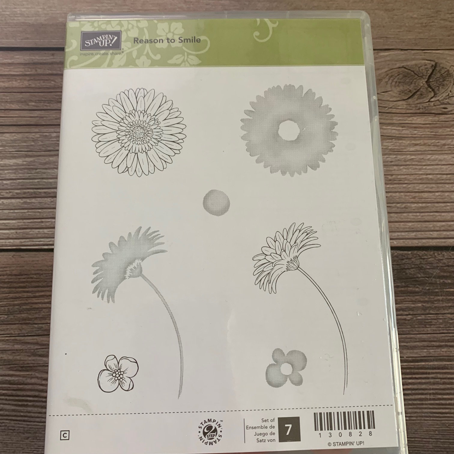 Stampin' Up Reason to Smile Cling Stamp Set Gently Used Retired - Etsy