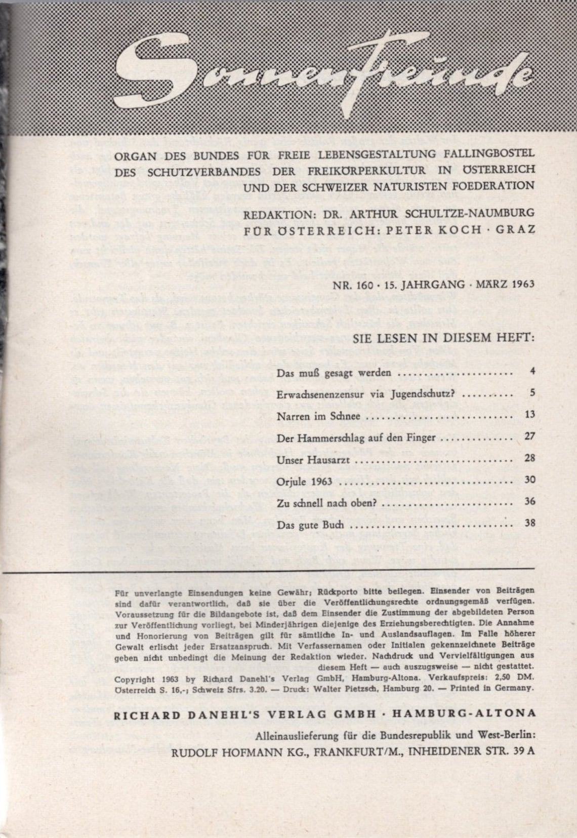 Sonnenfreunde N160 Magazine Magazine Natural Life Naturist | Etsy New ...