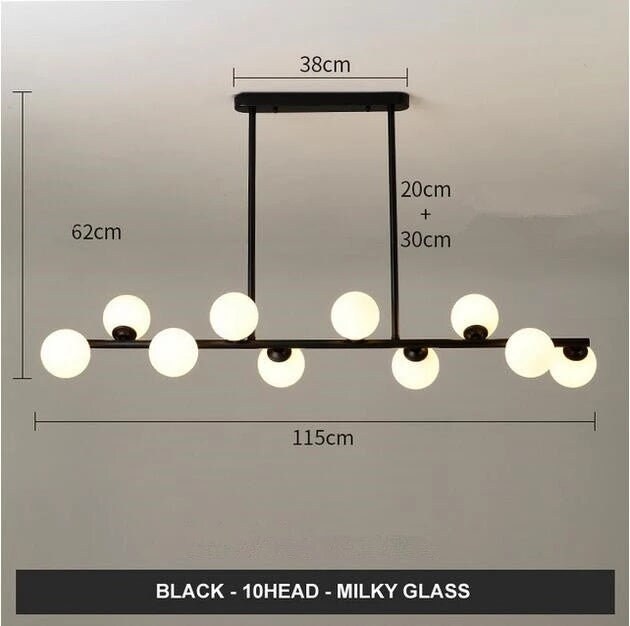 The Illuminator Mike White Glass Bubble Chandelier,moon Chandelier ...