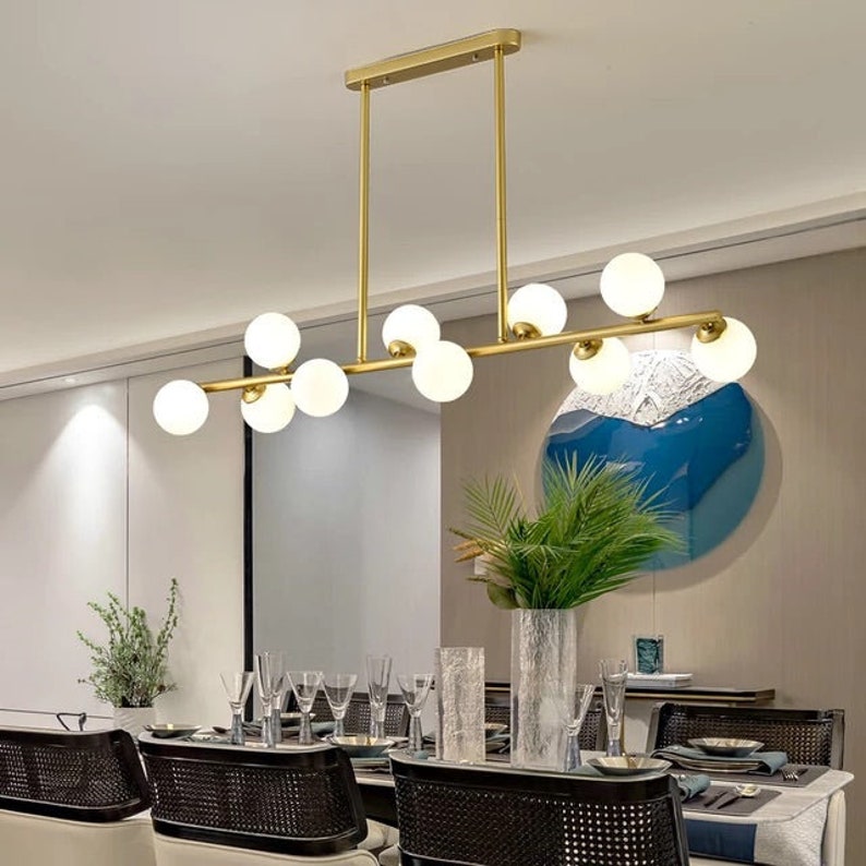 The Illuminator Mike White Glass Bubble Chandelier,moon Chandelier ...