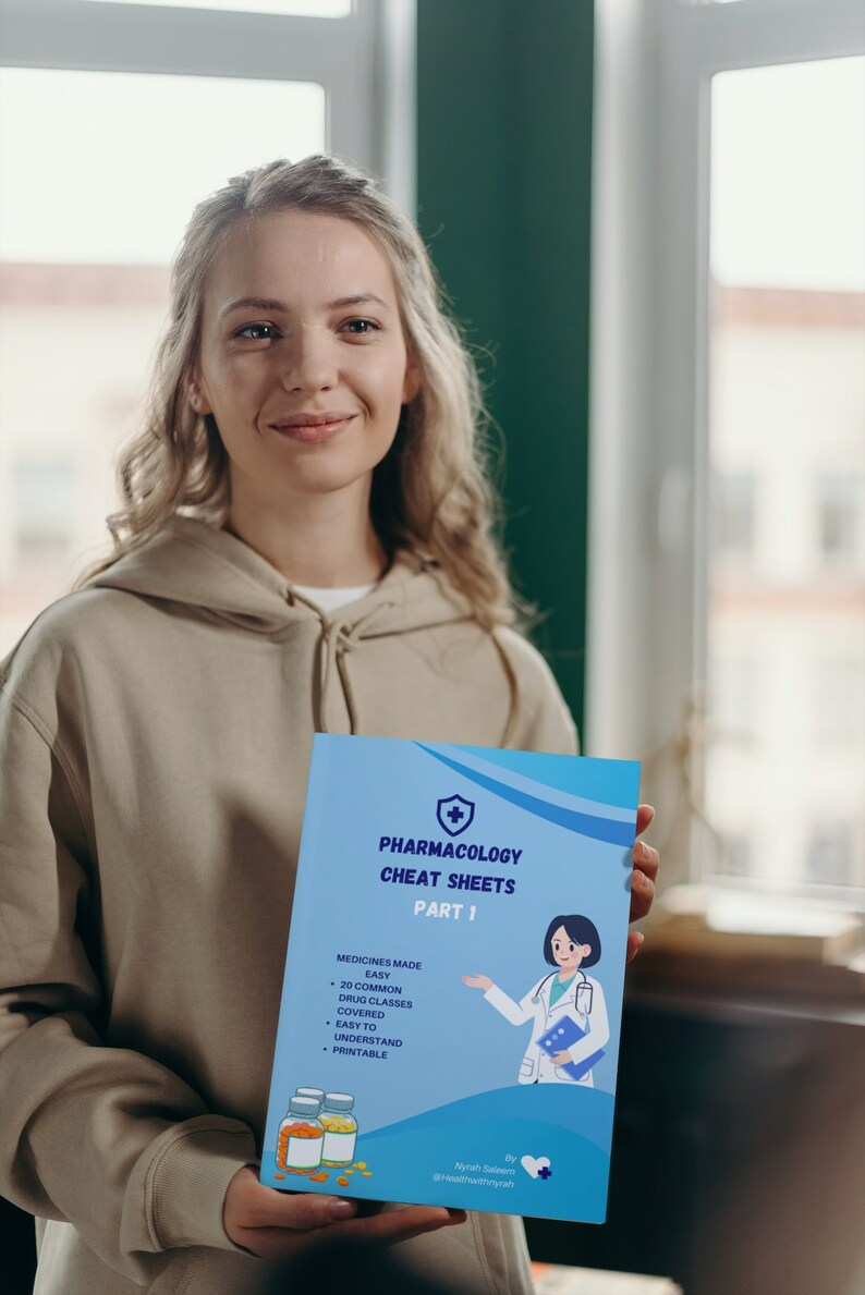 Pharmacology Cheat Sheets Revision Notes Printable Flash Cards ...