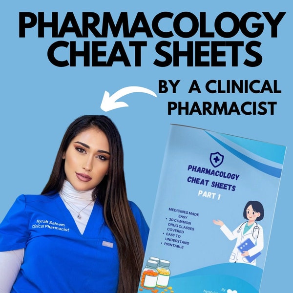 Pharmacology Flash Cards - Etsy