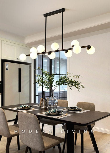 The Illuminator Mike White Glass Bubble Chandelier,moon Chandelier ...
