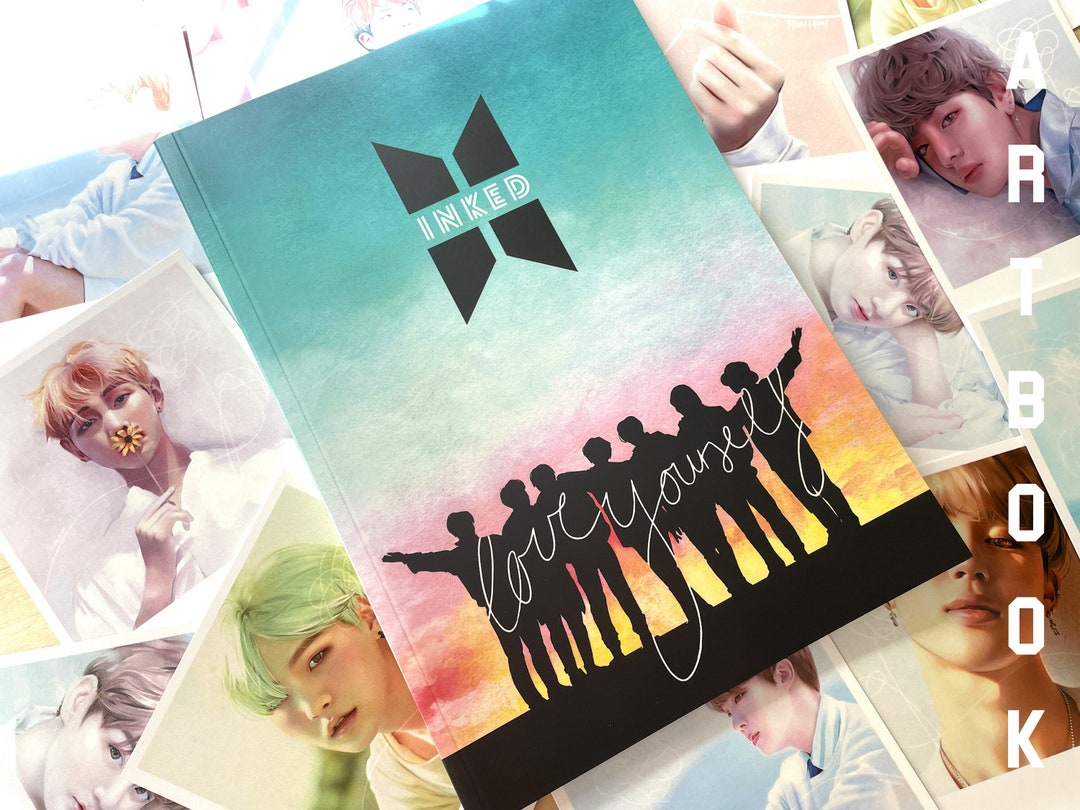 Inked Drawings Inspired by BTS artbook - Etsy