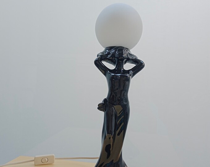 Mid Century Female Figure Table Lamp/vintage Hollywood Regency Style ...