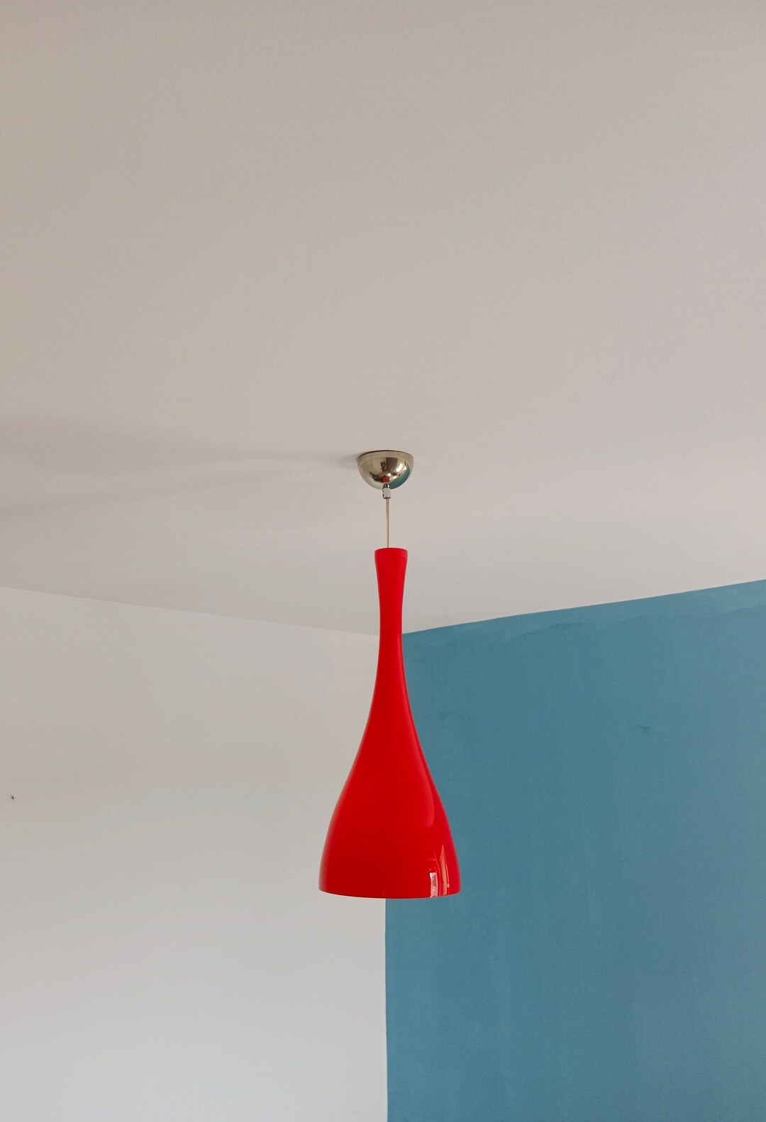 Modern Pendant Lamp/vintage Ceiling Light/red Pendant Lamp/hand Blown ...