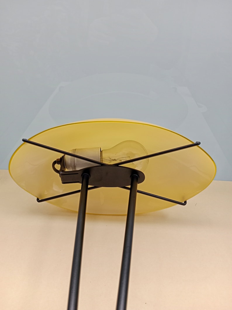 Vintage IKEA Kupol Yellow Black Desk Lamp /1995/ Mushroom - Etsy