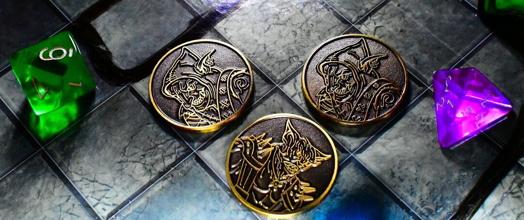5 Metal Goblin/bugbear Monster Tokens for Dnd and Other Rpgs - Etsy