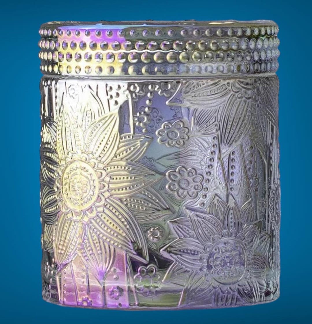 Stunning Lotus Flower Glass Olive Oil Artisan Crafted Candle Jars - Etsy