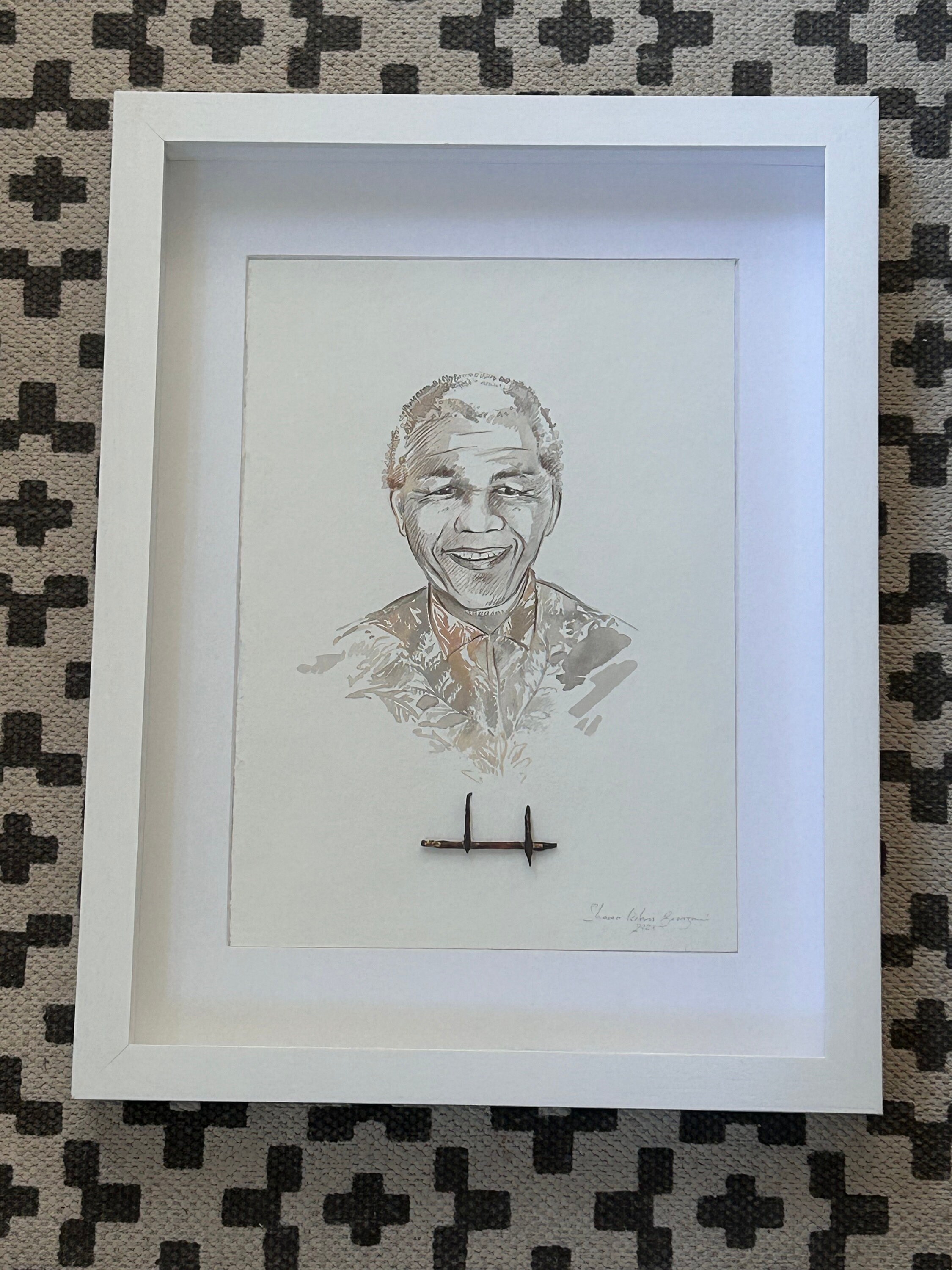 Nelson Mandela Watercolor Art - Etsy