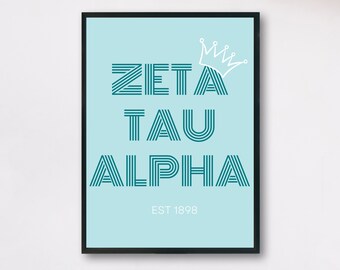 Zeta Tau Alpha Crown - Etsy