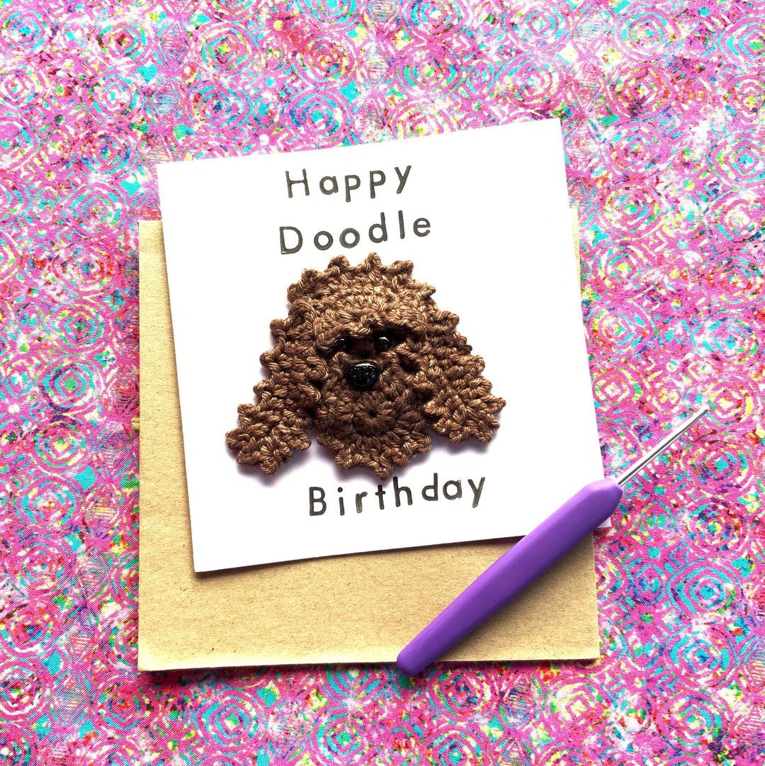Happy Doodle Birthday Labradoodle Birthday Card Birthday - Etsy
