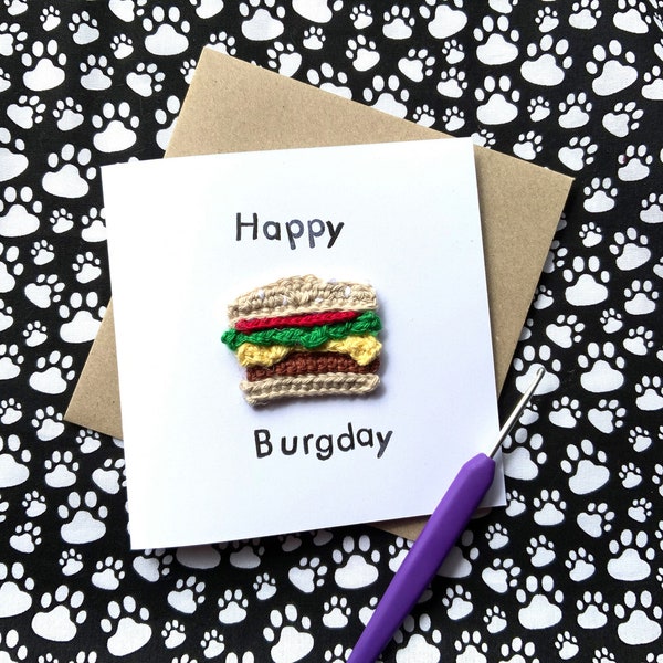 Hamburger Card - Etsy