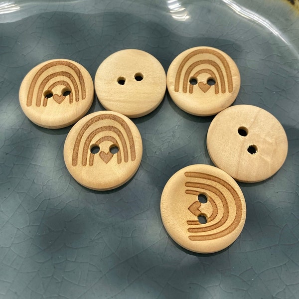 Wooden Button - Etsy