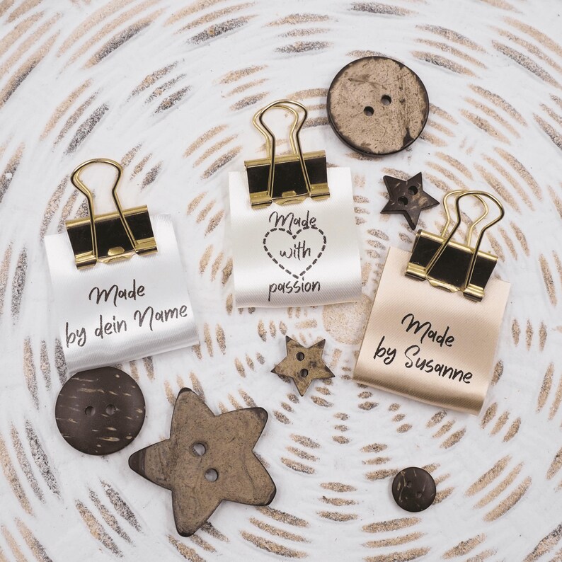 Satin Label Labels Textile Labels Made With Passion, Made By.... Print ...