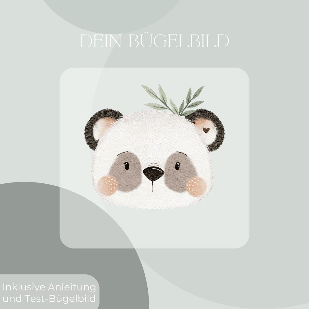Panda Iron-on Transfer In-house Production - Etsy