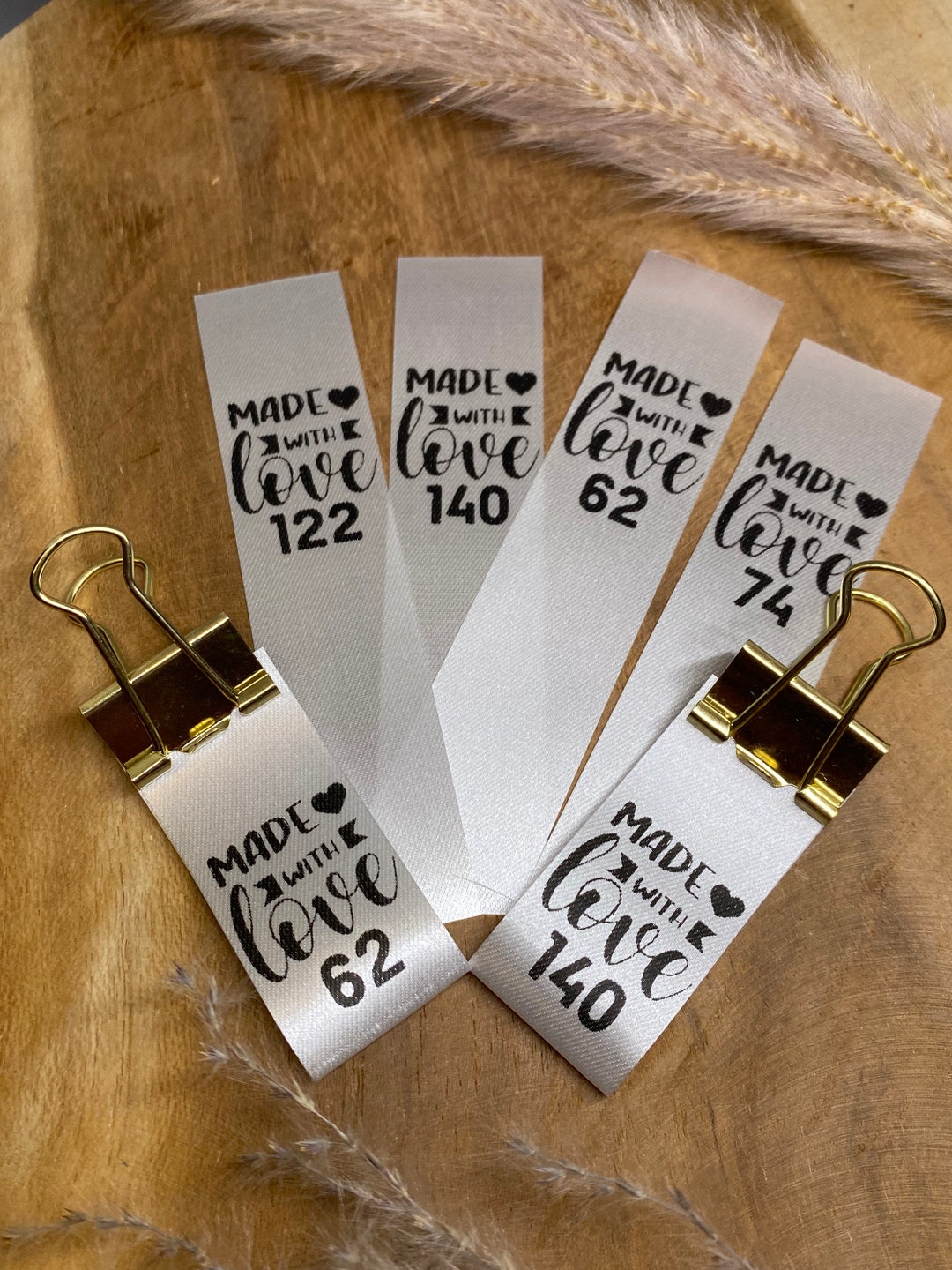 Sizes Label Satin Label Labels Textile Labels - Etsy