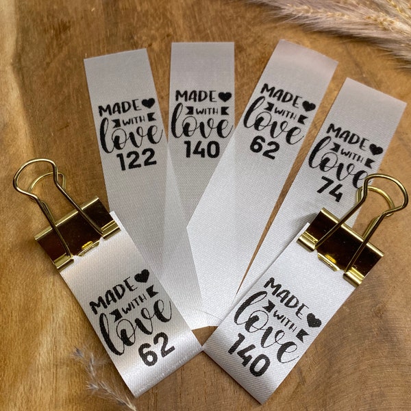 Custom Satin Labels - Etsy