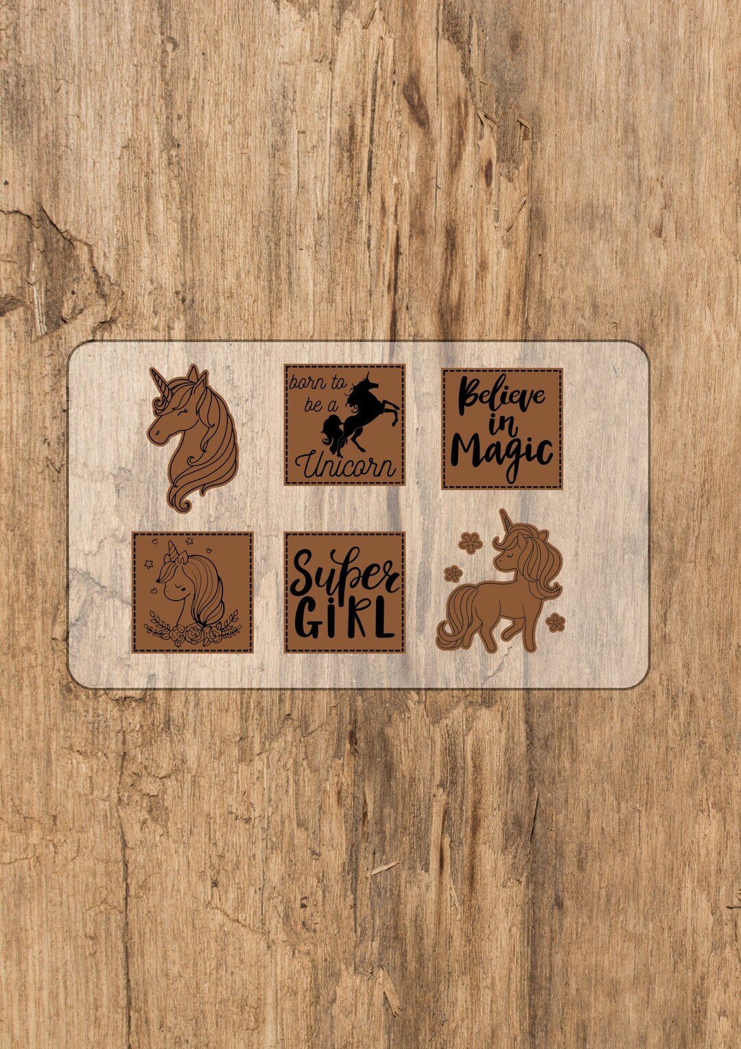 Einhorn Set Bügel-Label Bügelbild Eigenproduktion 6 teilig - Etsy.de