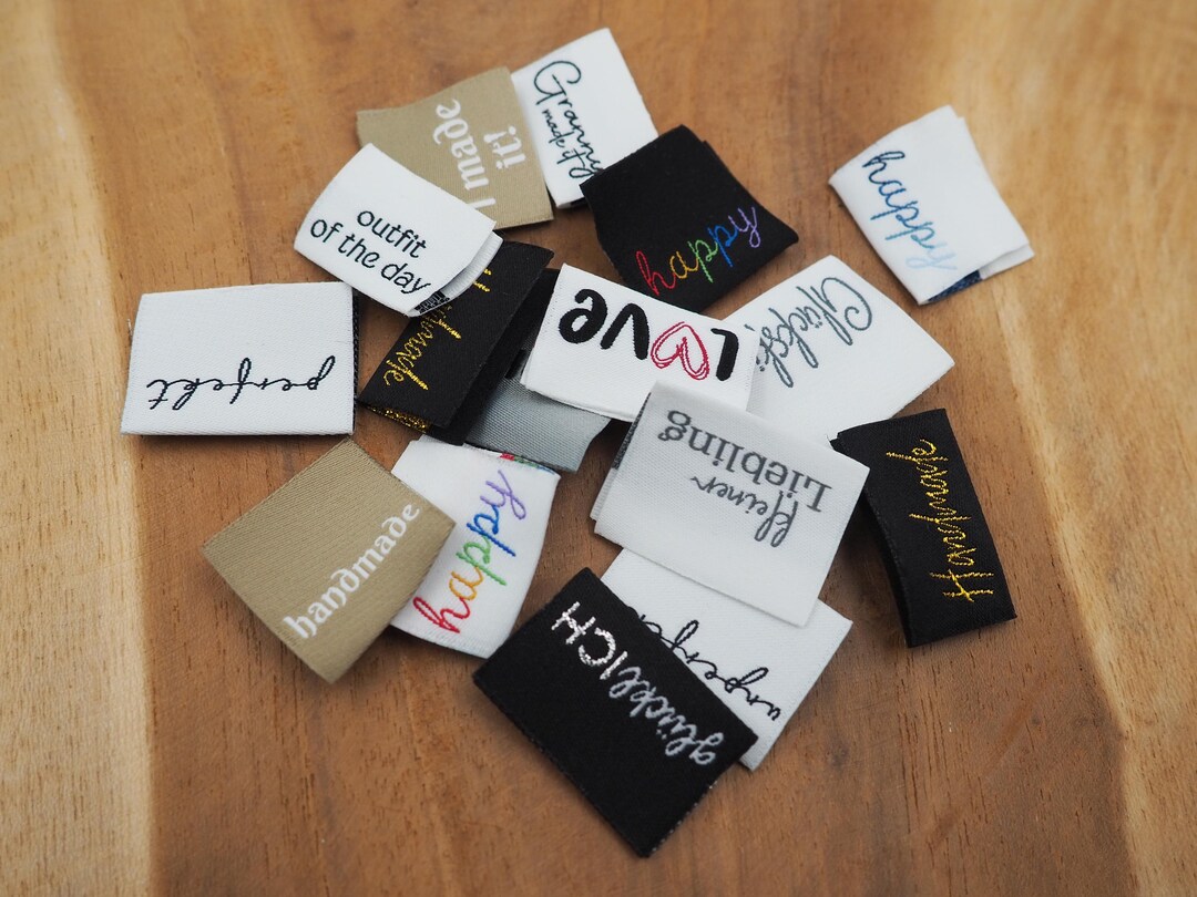 Label Web Labels Sew-on Textile Labels Woven Label Sew-on - Etsy