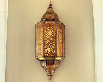 Moroccan Lamp, Moroccan Sconce, Wall Sconce, Traditional Sconce, Sconce ...
