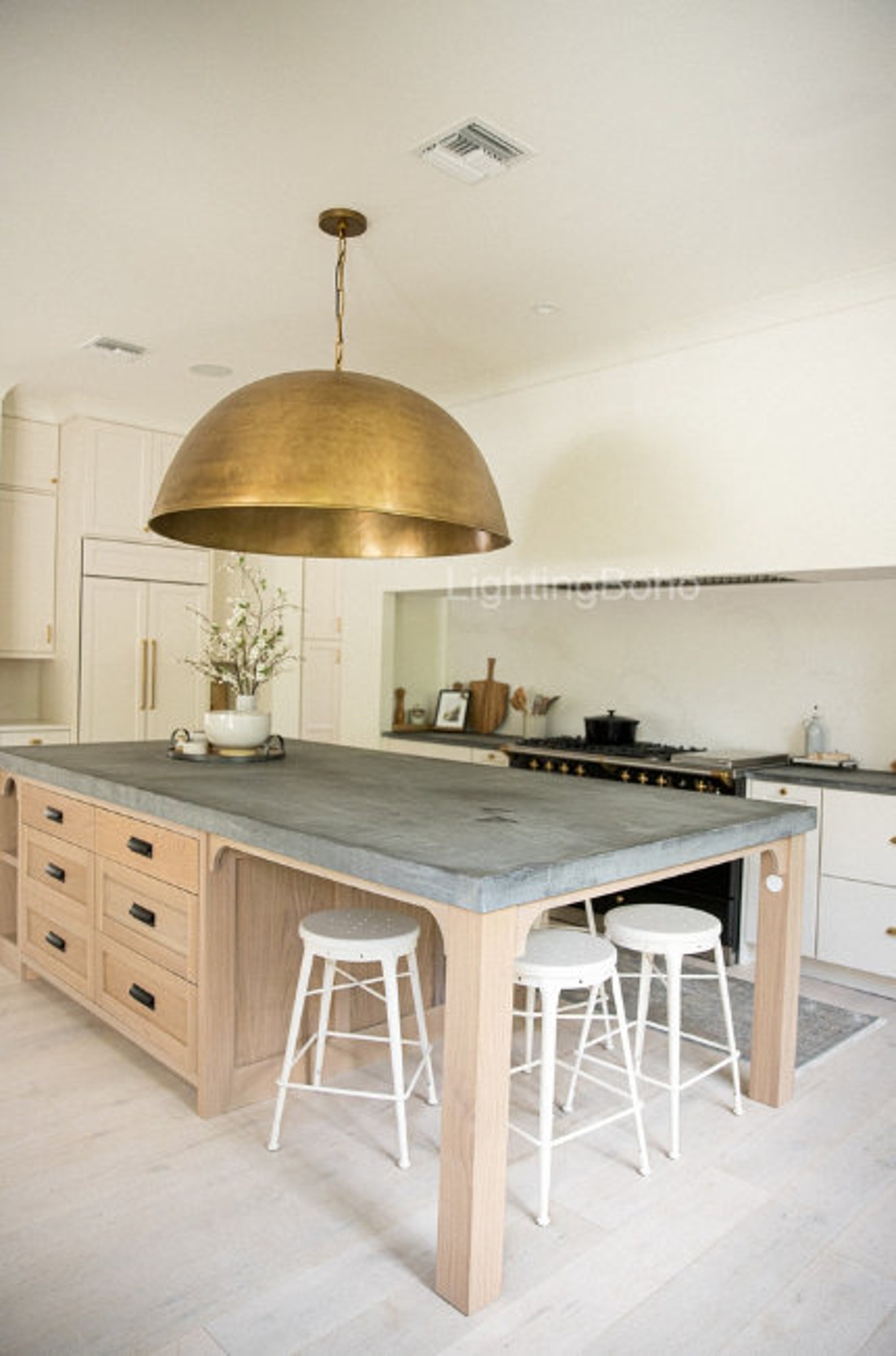 Large Brass Dome Brass Oxide Ceiling Light Brass Pendant - Etsy