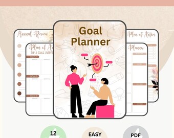 Goal Planner / Productivity Journal / Success Tracker / Digital Planner ...