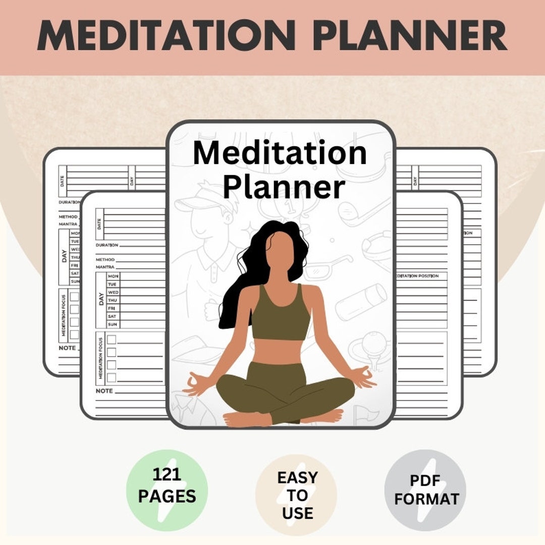 Meditation Planner / Digital Planner / Manifesting / Mindfulness ...