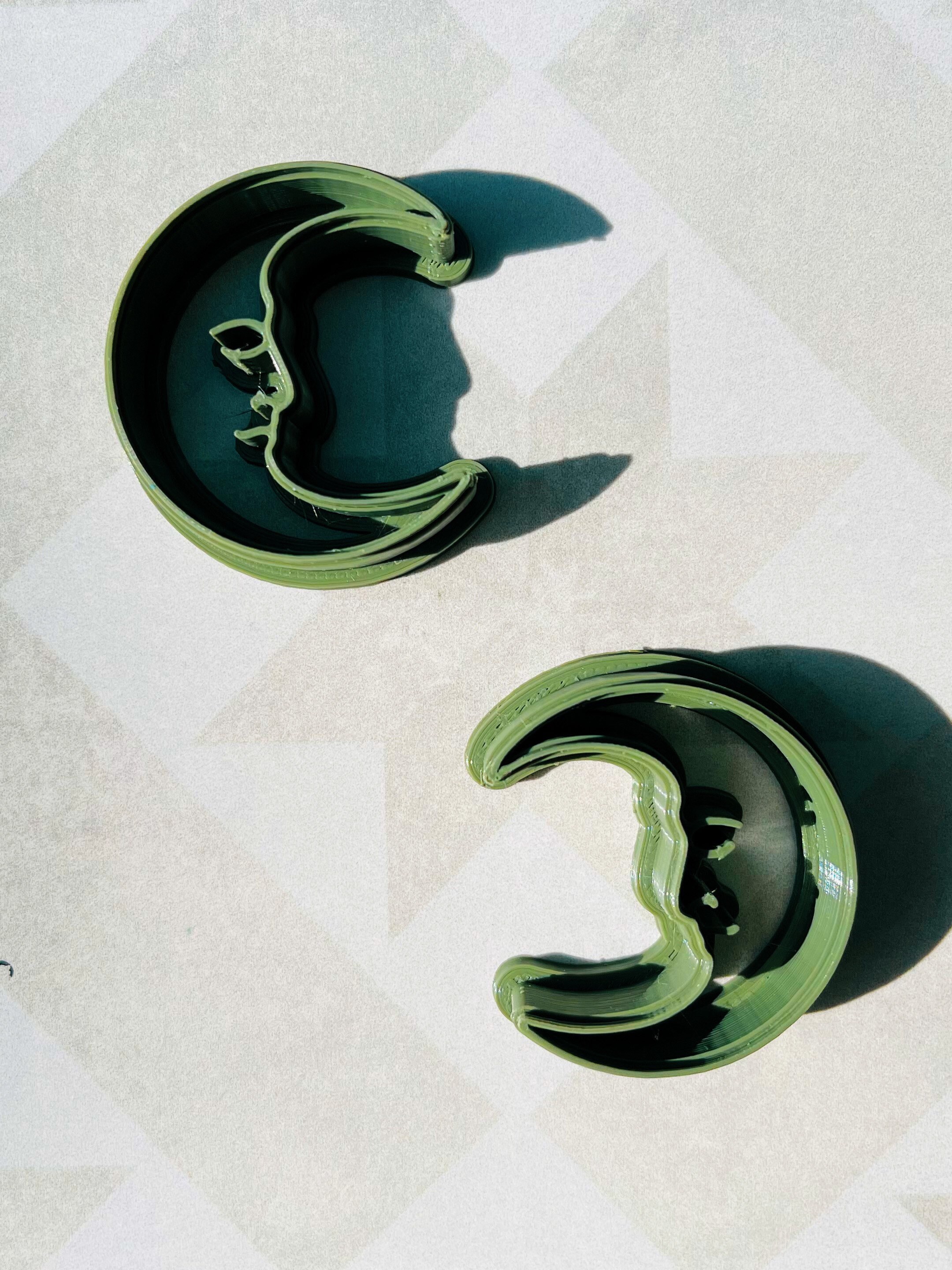 Celestial Crescent Moon Polymer Clay Earring Cutter Clay - Etsy