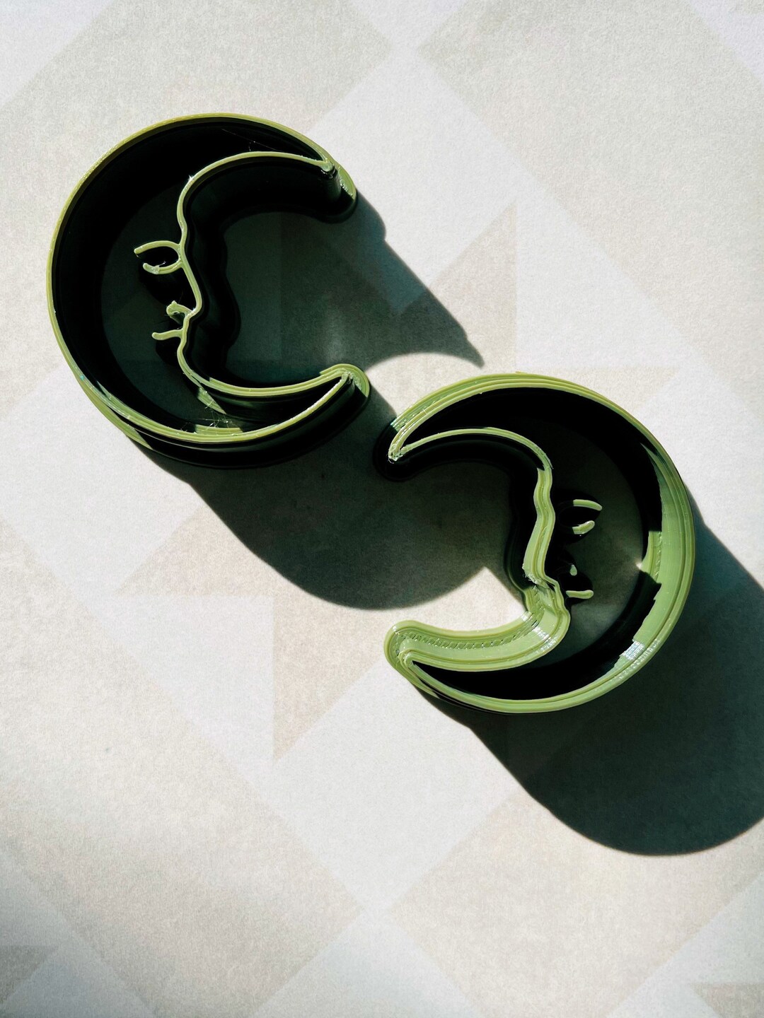 Celestial Crescent Moon Polymer Clay Earring Cutter, Clay Cutter. - Etsy