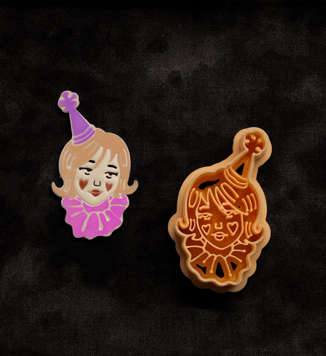 Clown Girl Halloween Cutter Polymer Clay Earring Cutter, Clay Cutter ...