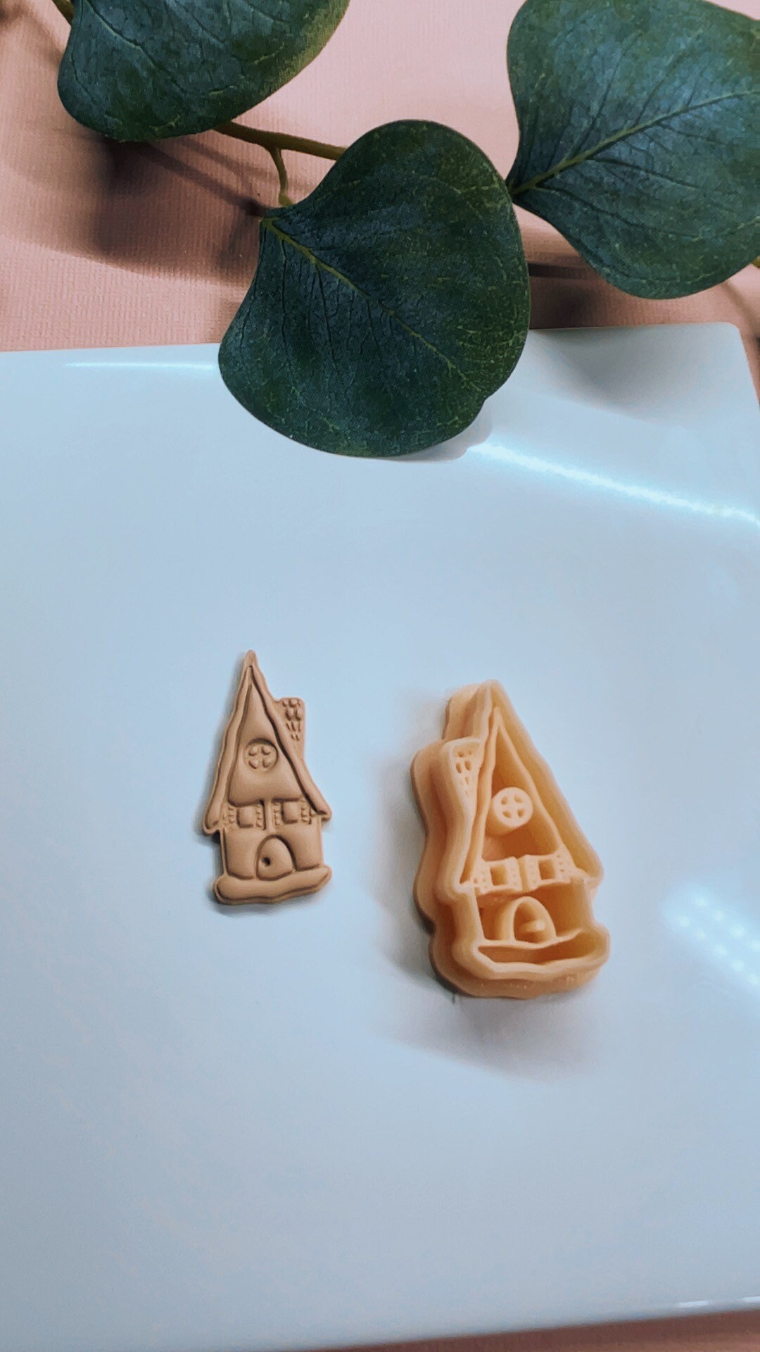 Christmas House Cabin Cutter Polymer Clay Earring Cutter Clay - Etsy