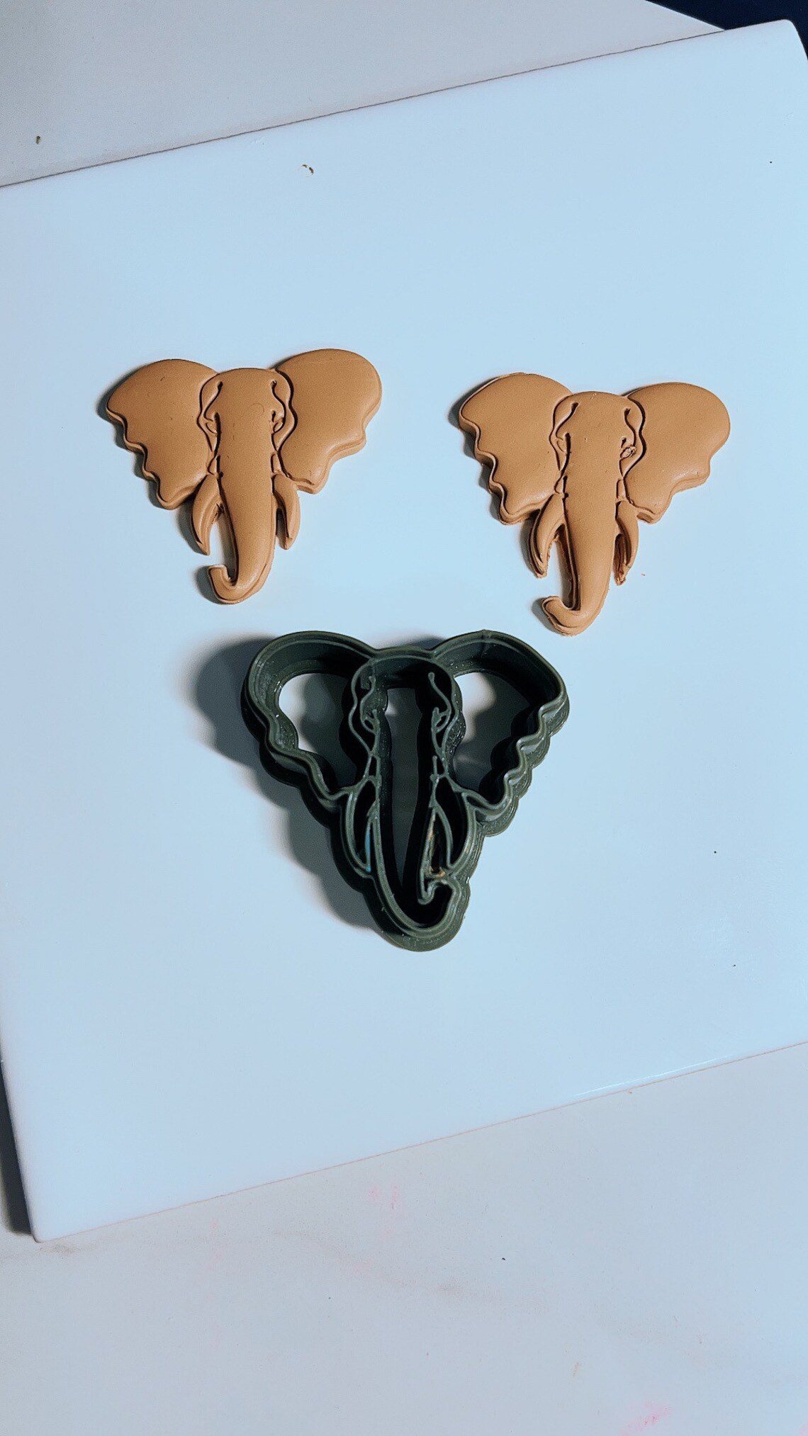 Ellie Elephant Cutter Polymer Clay Earring Cutter Clay - Etsy