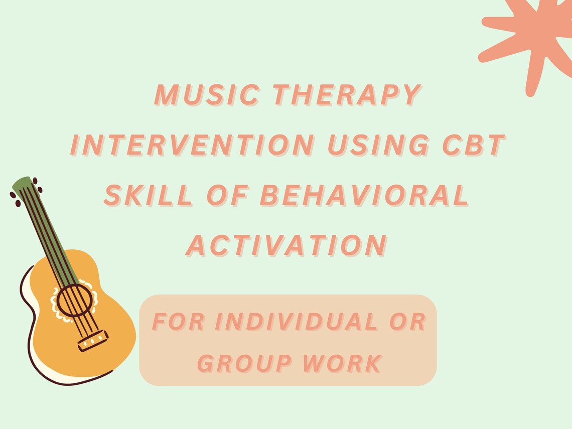 Music Therapy CBT Intervention for Behavioral Activation - Etsy