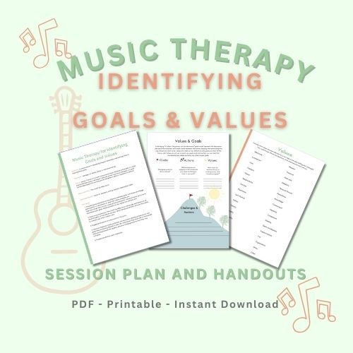 Music Therapy Intervention for Identifying Goals and Values - Etsy
